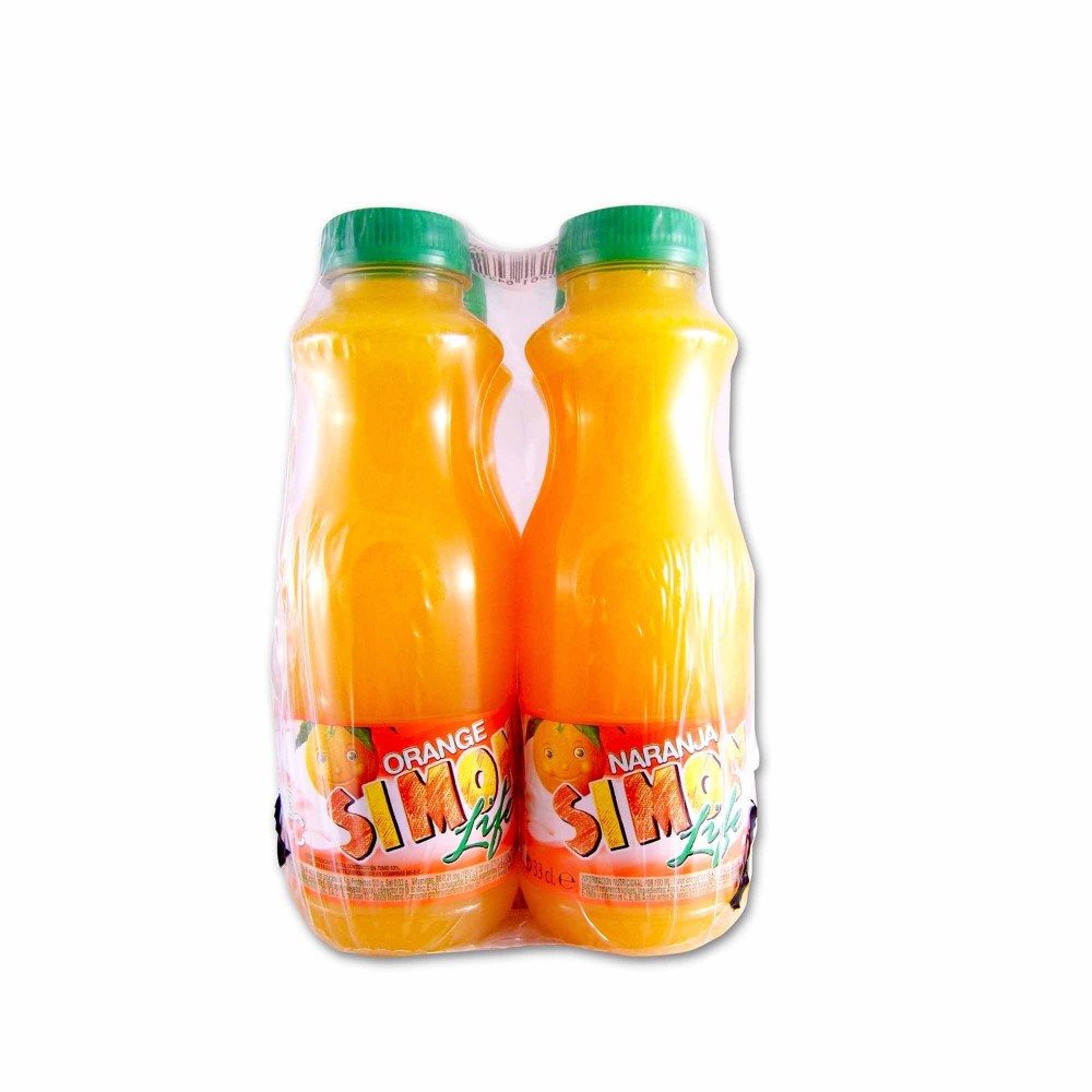 Simon Life Bebida Refrescante de Naranja - (4 Unidades) - 132cl ...