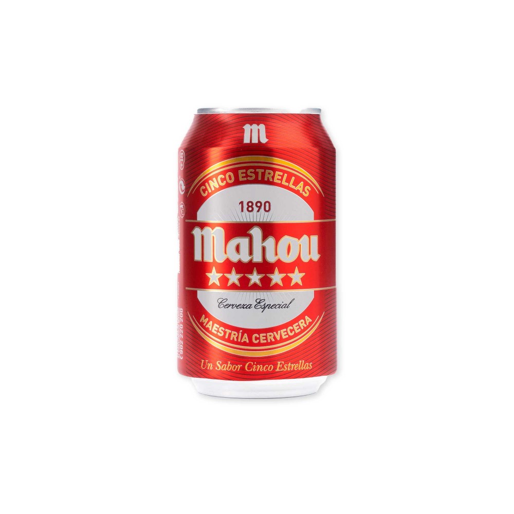 Mahou Cerveza 5* Lata - 33cl - Cestaclick.es
